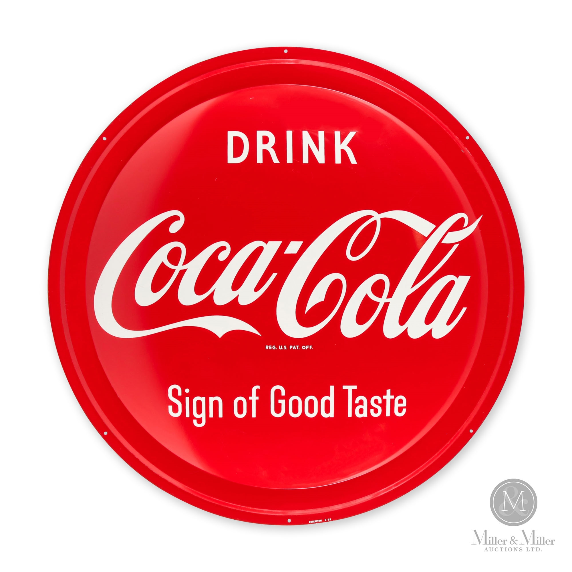 Unknown | Coca-Cola 1959 36 Button Sign (1959) | MutualArt