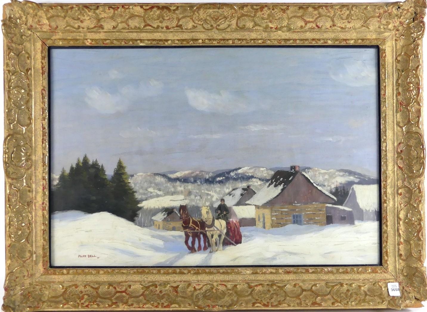 Peter Alan Bell | Untitled: Winter Scene in the Laurentians (1932 ...