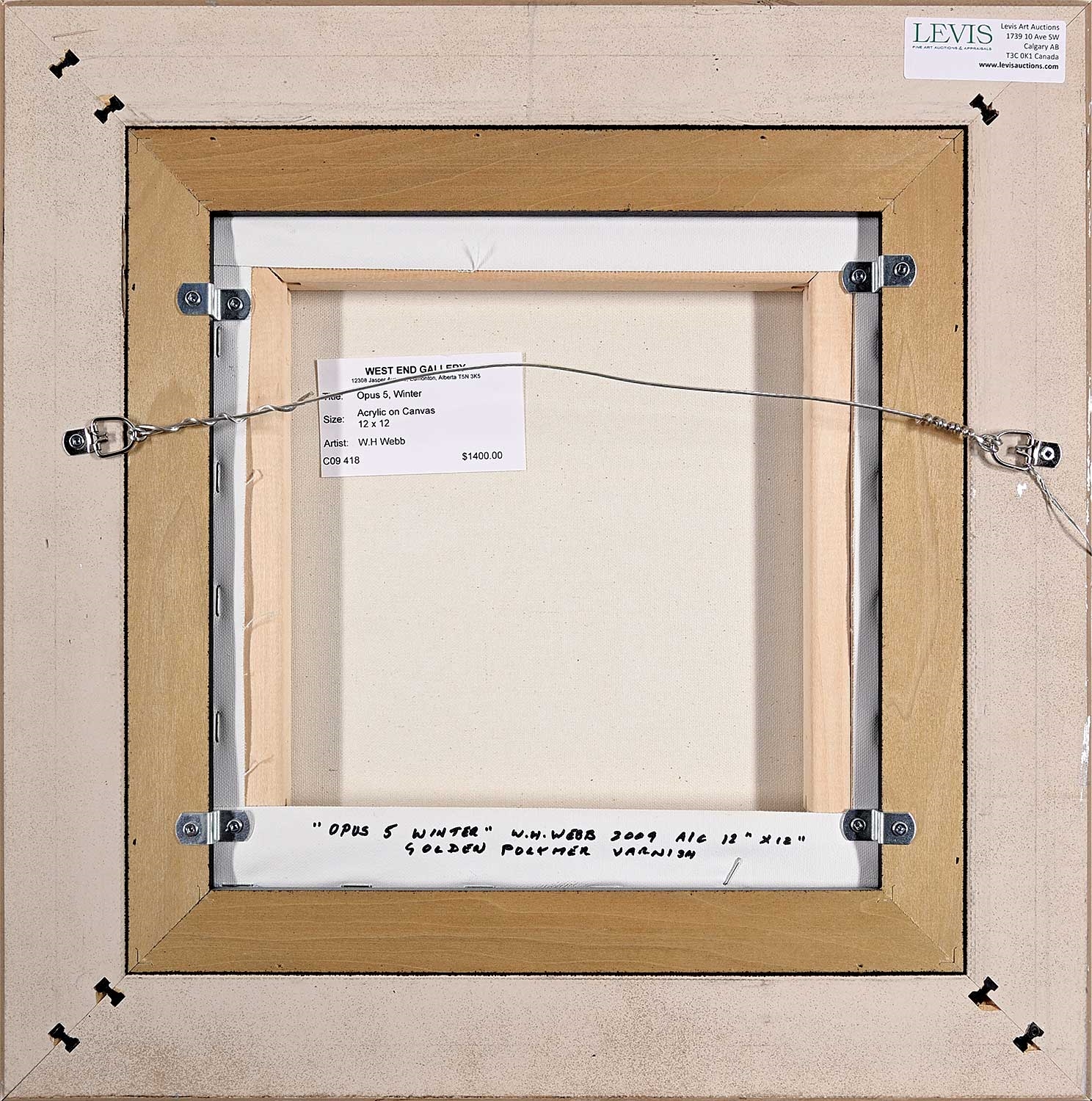 William H. Webb | Opus 5 Winter (2009) | MutualArt