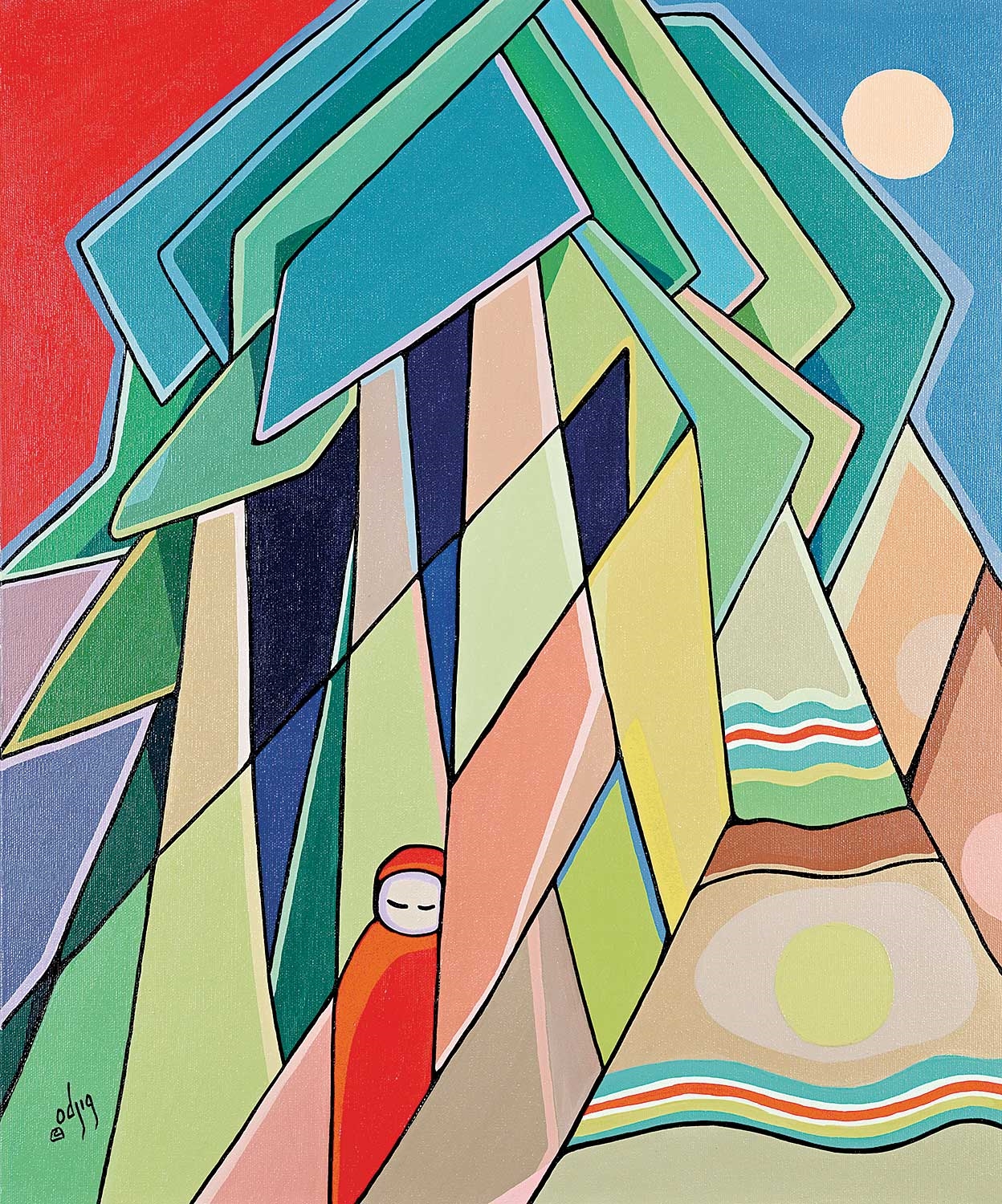 Daphne Odjig | Awaiting the Curtain Call | MutualArt