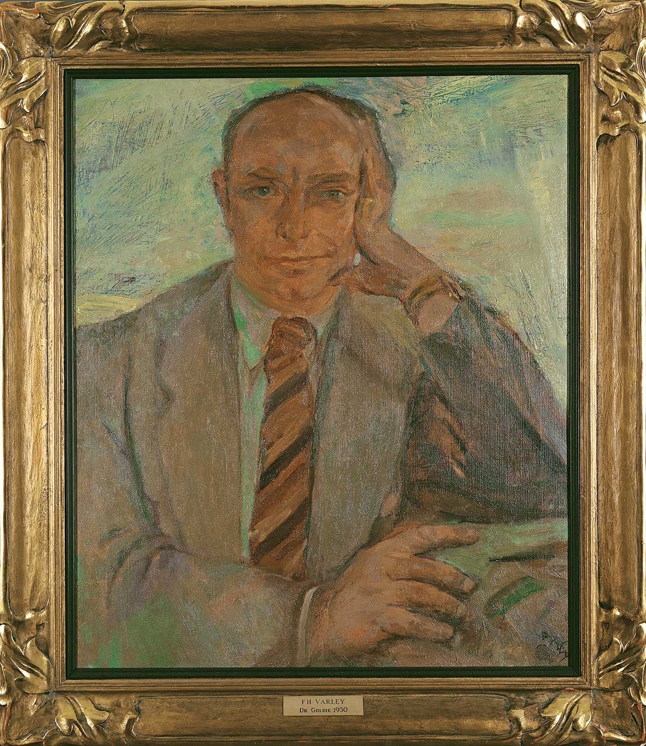 Frederick Horsman Varley | Portrait of Dr. John Goldie, 1950 | MutualArt