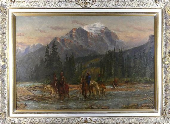 Thomas Mower Martin | Untitled: Snow-Capped Mountain Landscape with ...