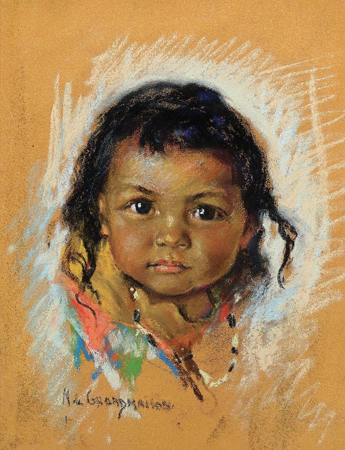 Nicholas de Grandmaison | Untitled - Young Child with Necklace | MutualArt