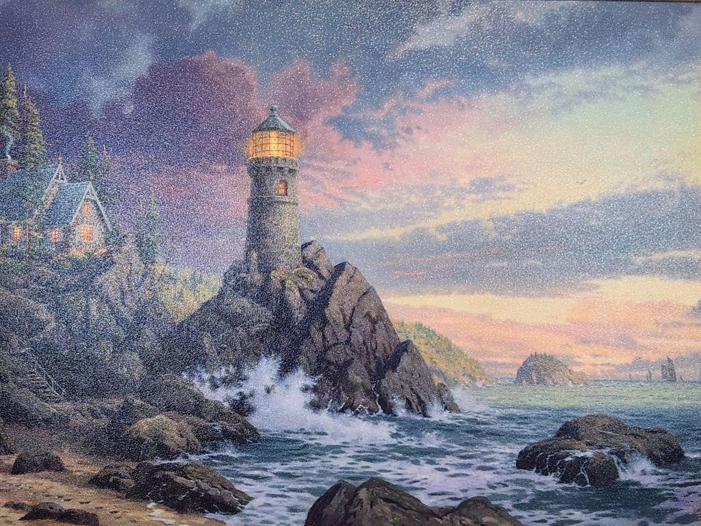 Tom Kinkade Lighthouses Paintings Beacon Of Hope Thomas Kinkade