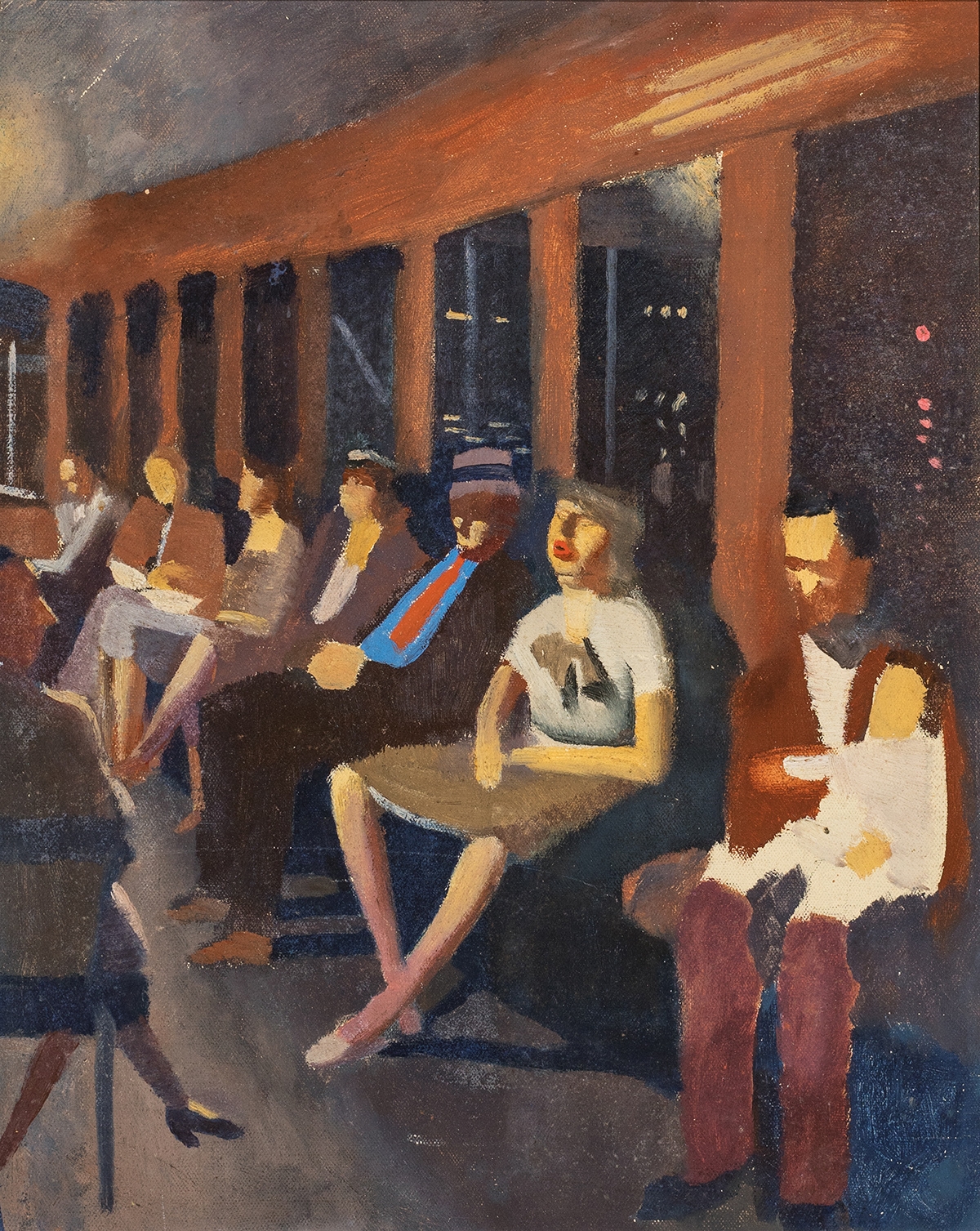 Herbert Badham | Still Life with Mirror Reflection (1954) | MutualArt