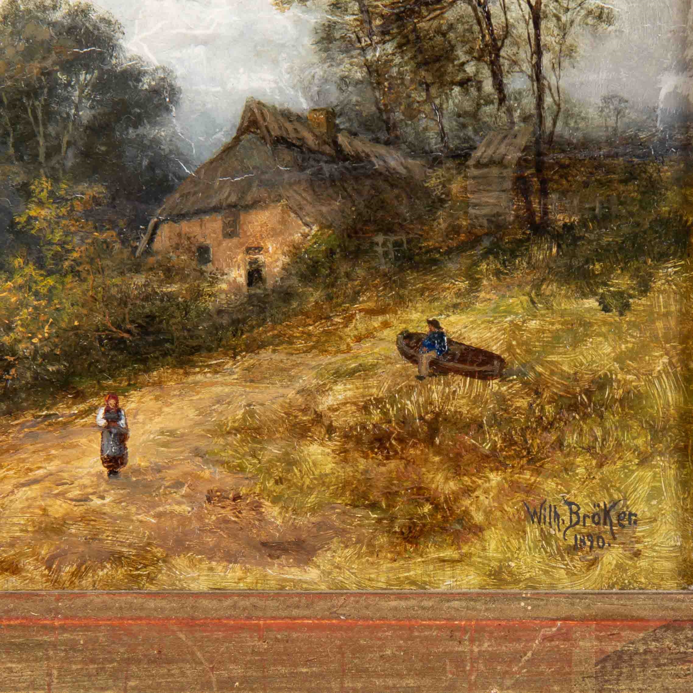 Wilhelm Bröker | Auf dem Hügel (1890) | MutualArt