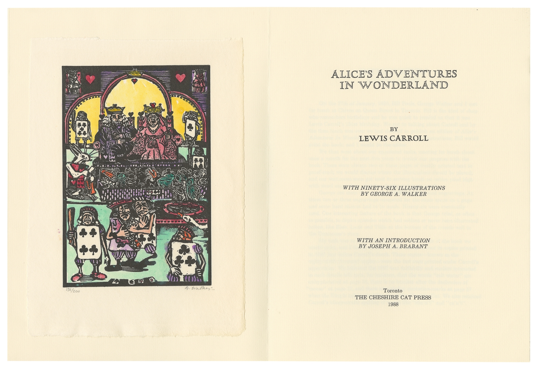 George A. Walker | Alice’s Adventures in Wonderland (1988) | MutualArt