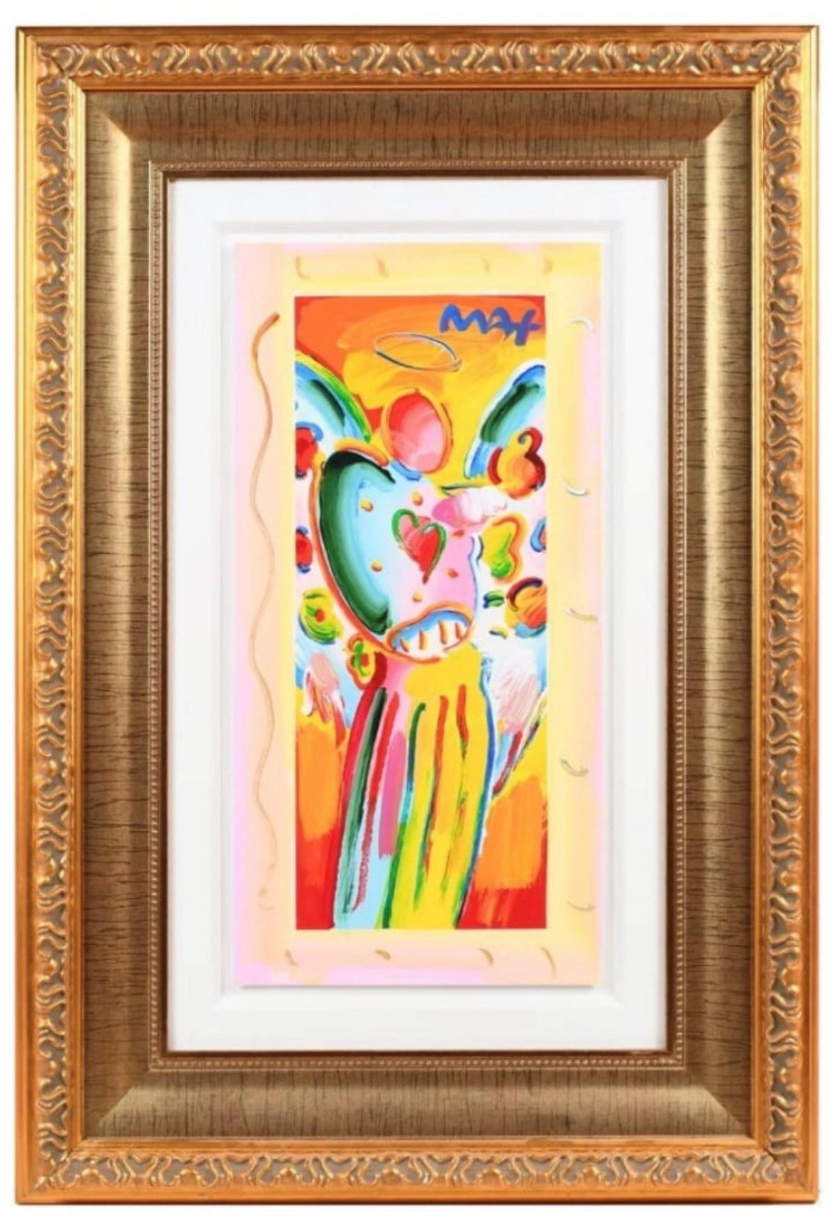Peter Max | Angel with heart | MutualArt