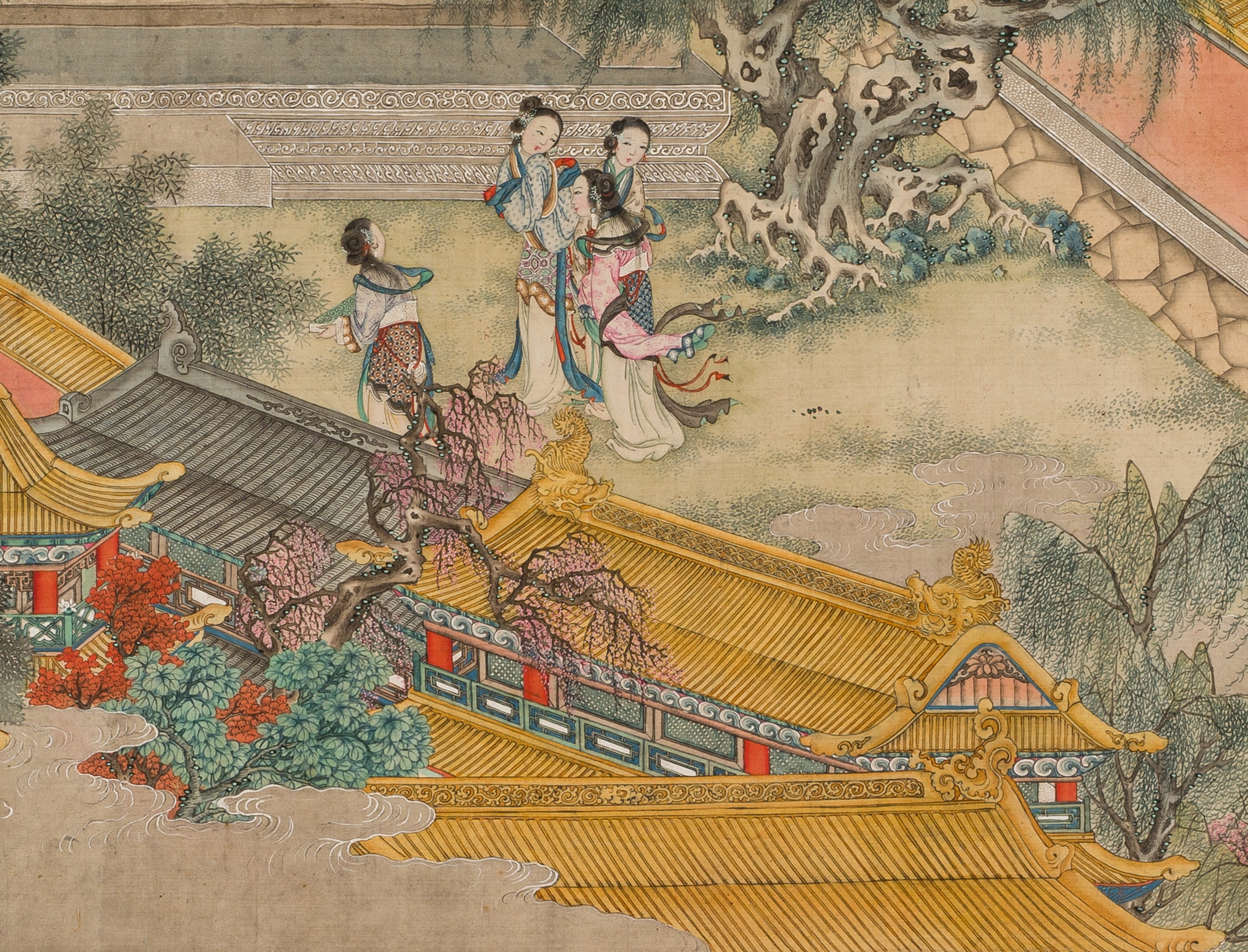 Qiu Ying | SPRING MORNING IN THE HAN PALACE | MutualArt