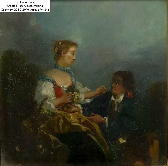 François Boucher | Two landscape scenes with seated couples; | MutualArt