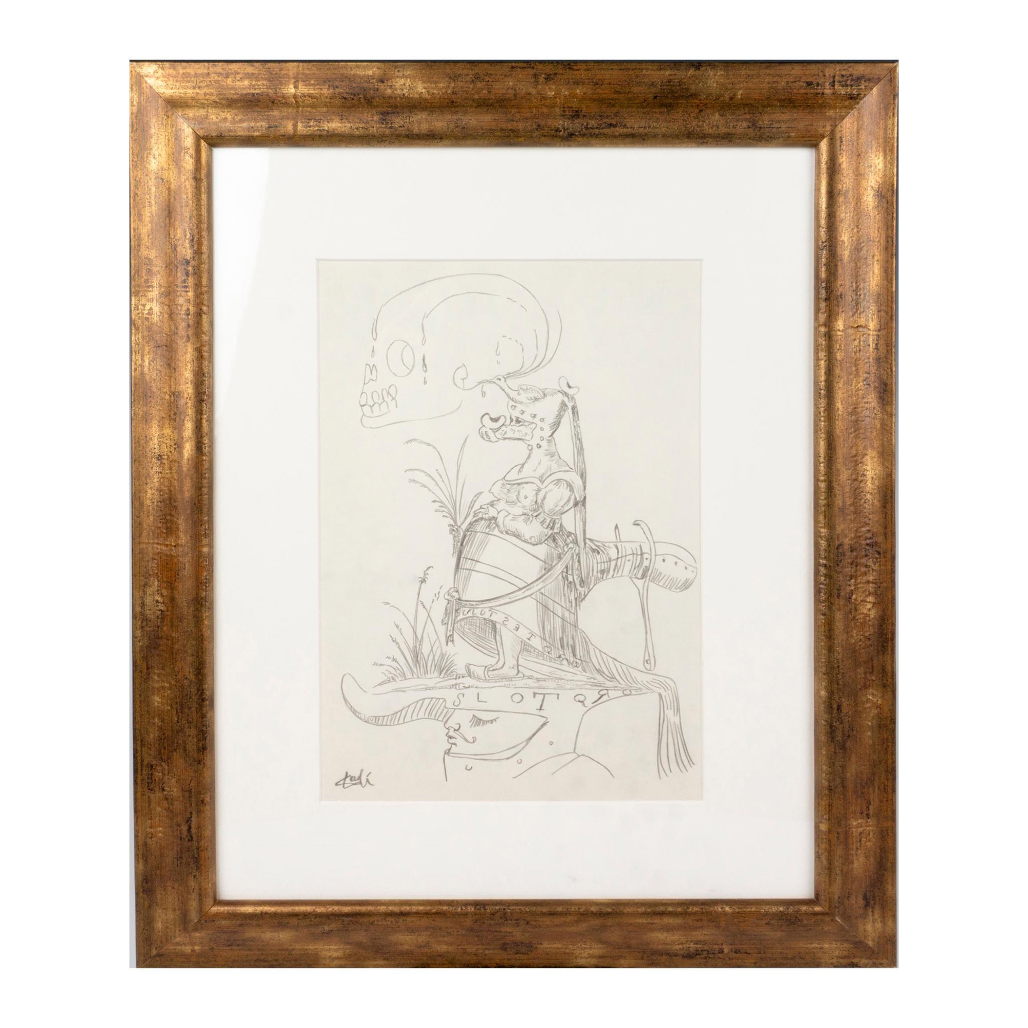 Salvador Dalí | Salvador Dali (After), Pencil Drawing on Paper, Signed ...