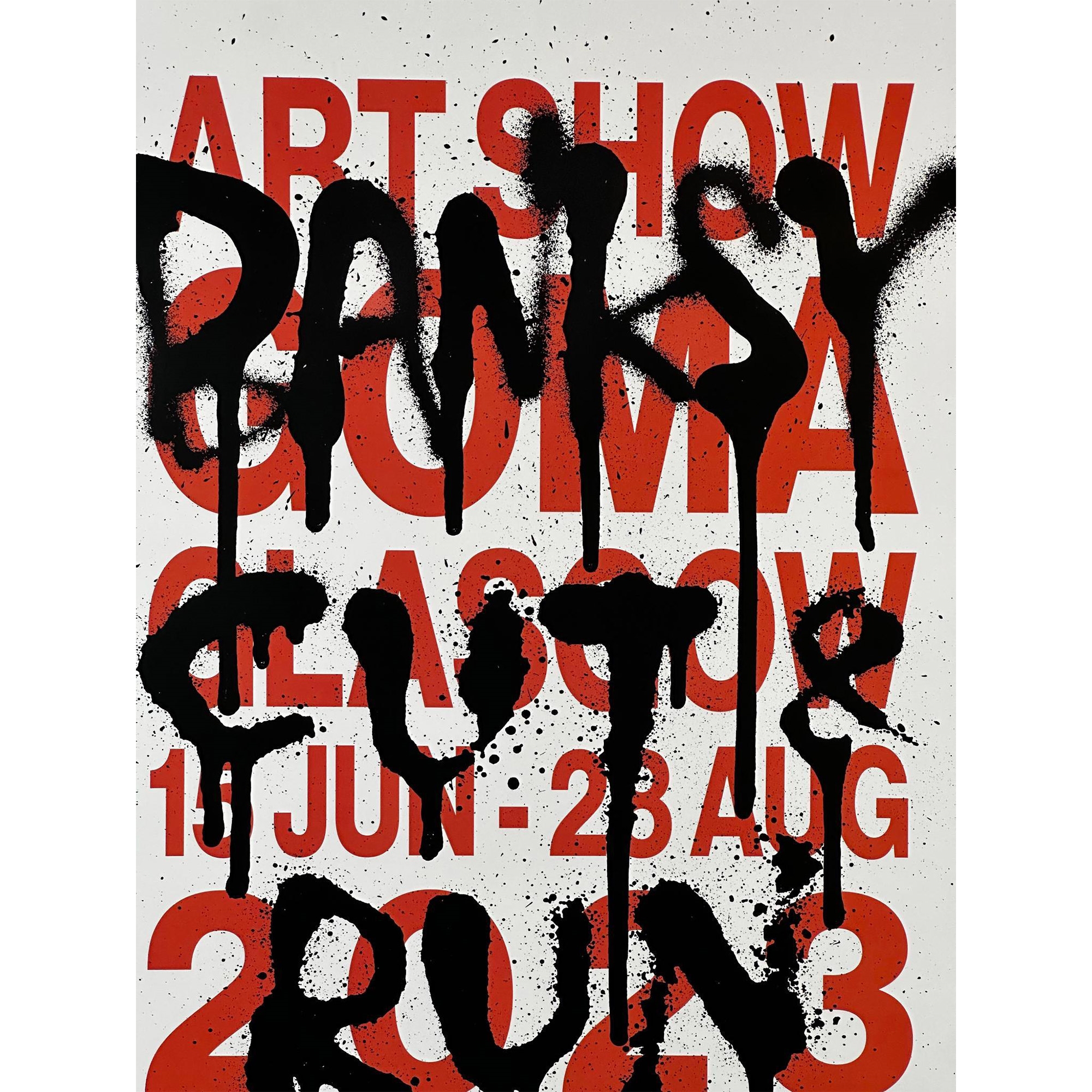 Banksy | Bansky (1974-) Poster Print Cut and Run Graffiti | MutualArt