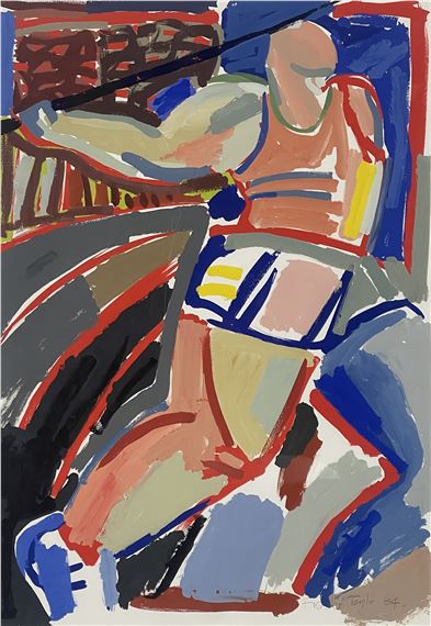 Fraser Taylor | CROUCHED WOMAN (1986) | MutualArt