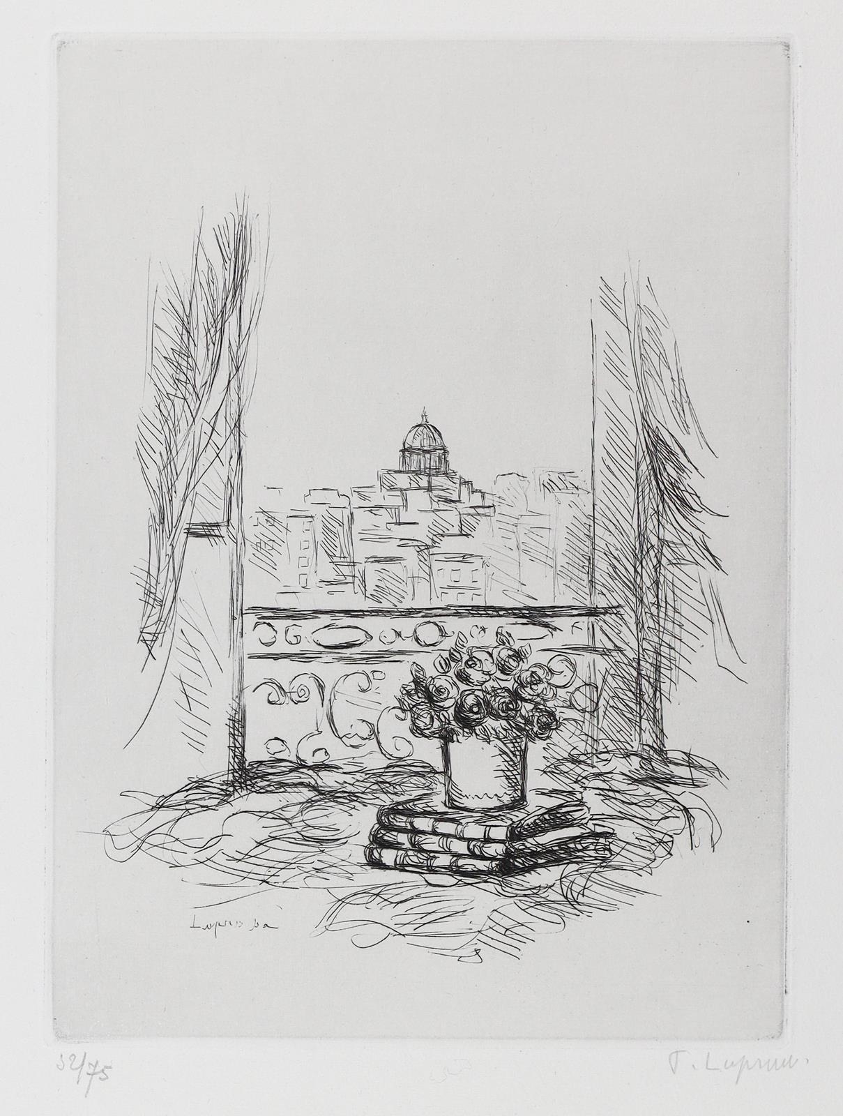 Pierre Laprade | Blick durch ein Fenster auf den Petersdom in Rom ...