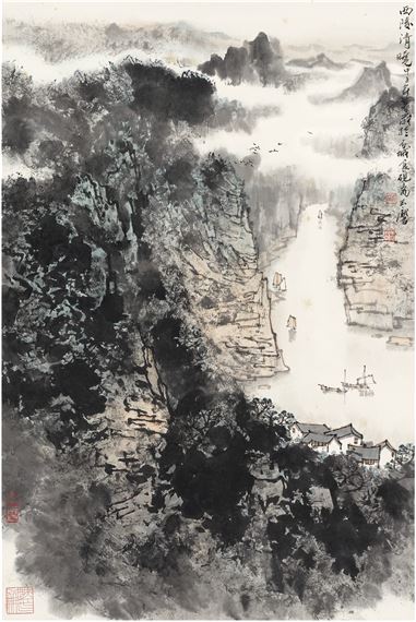 Song Yulin | WESTERN HILL IN THE DAWN (1984) | MutualArt