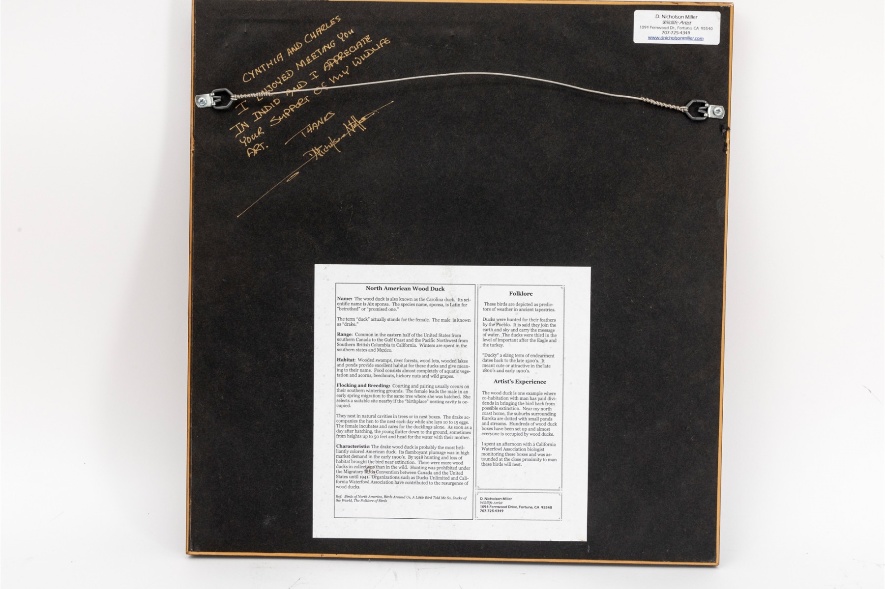 Donald Nicholson Miller | Wood Duck (1999) | MutualArt