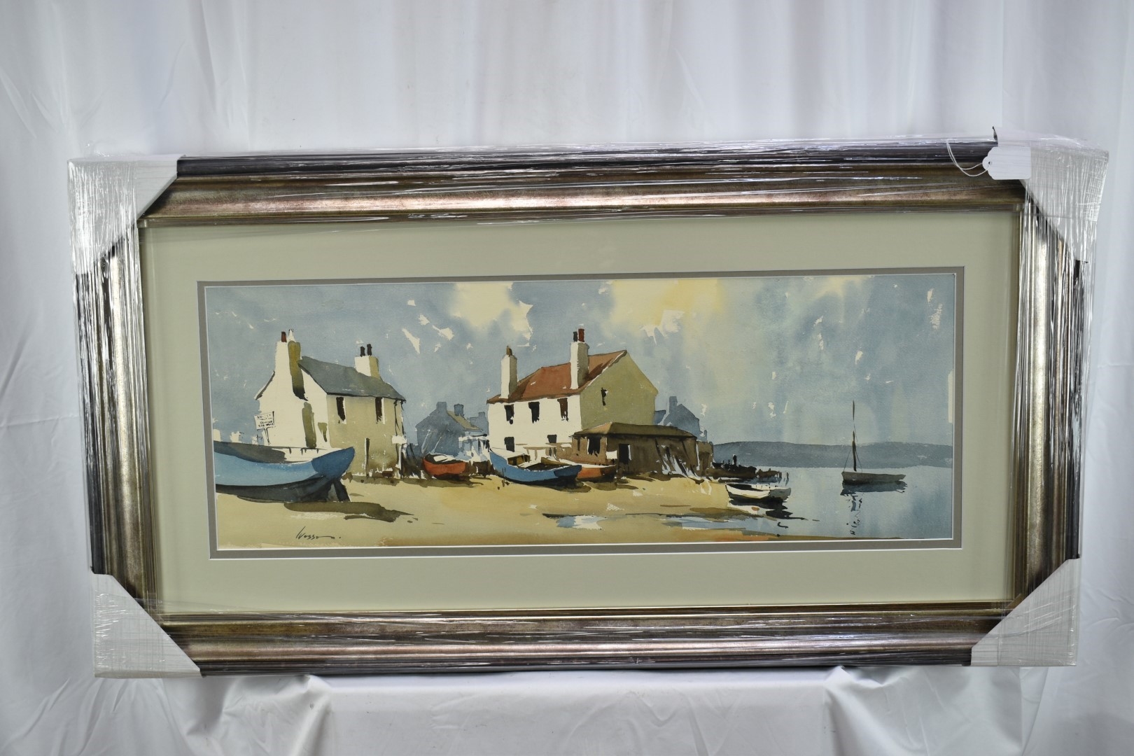 Edward Wesson | Village Harbour | MutualArt