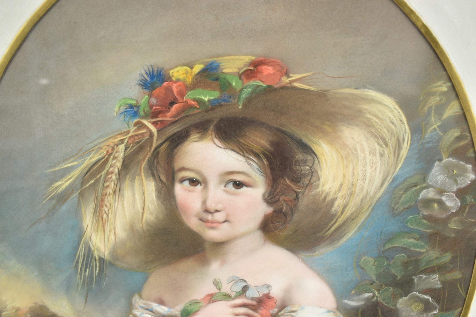 Robert Faulkner | Portrait of a young Girl wearing a harvest bonnet ...