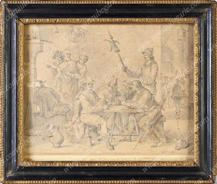 David Teniers the Younger | The denial of Saint Peter and card players ...