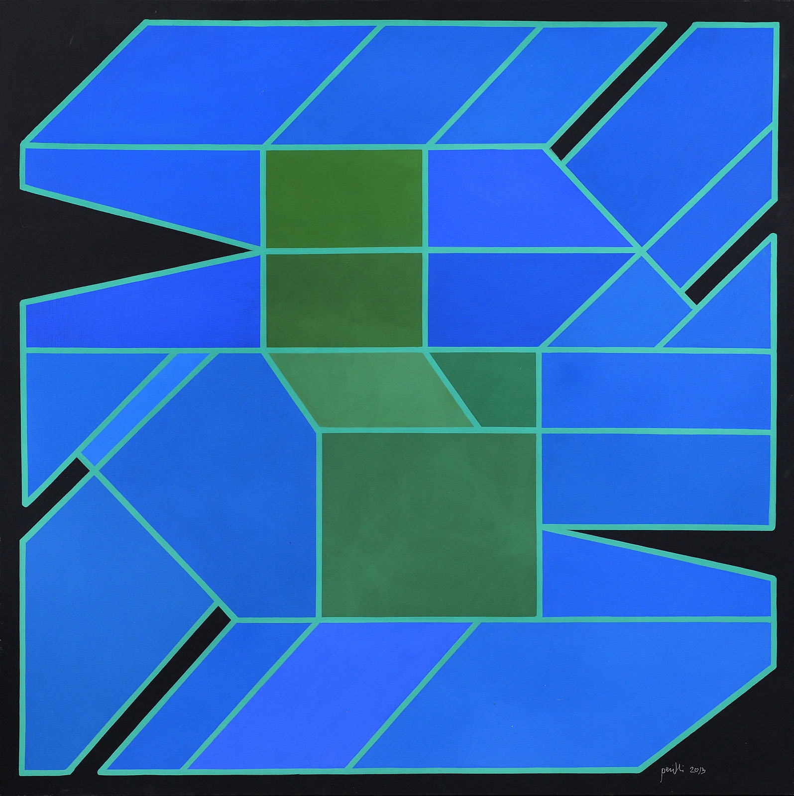 Achille Perilli | The Living Attraction (2013) | MutualArt