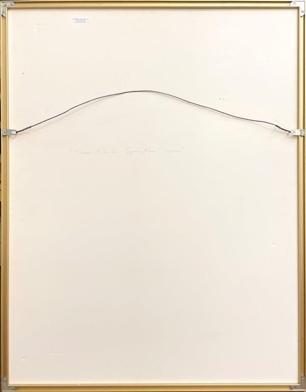 Joseph Raffael | Three Fish in Sprintime Water (1979) | MutualArt