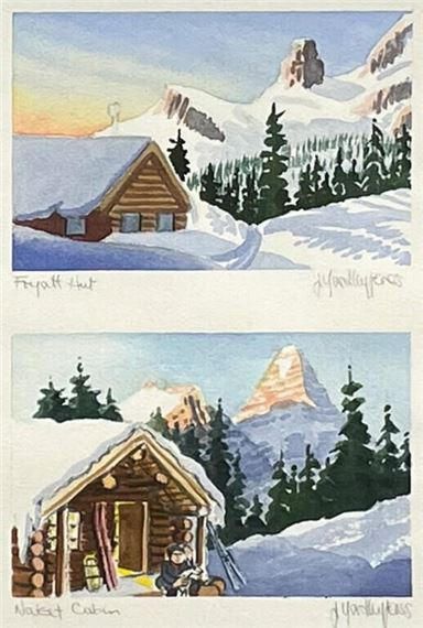 John Yardley-Jones | Fryatt Hut and Naiset Cabin (1930) | MutualArt
