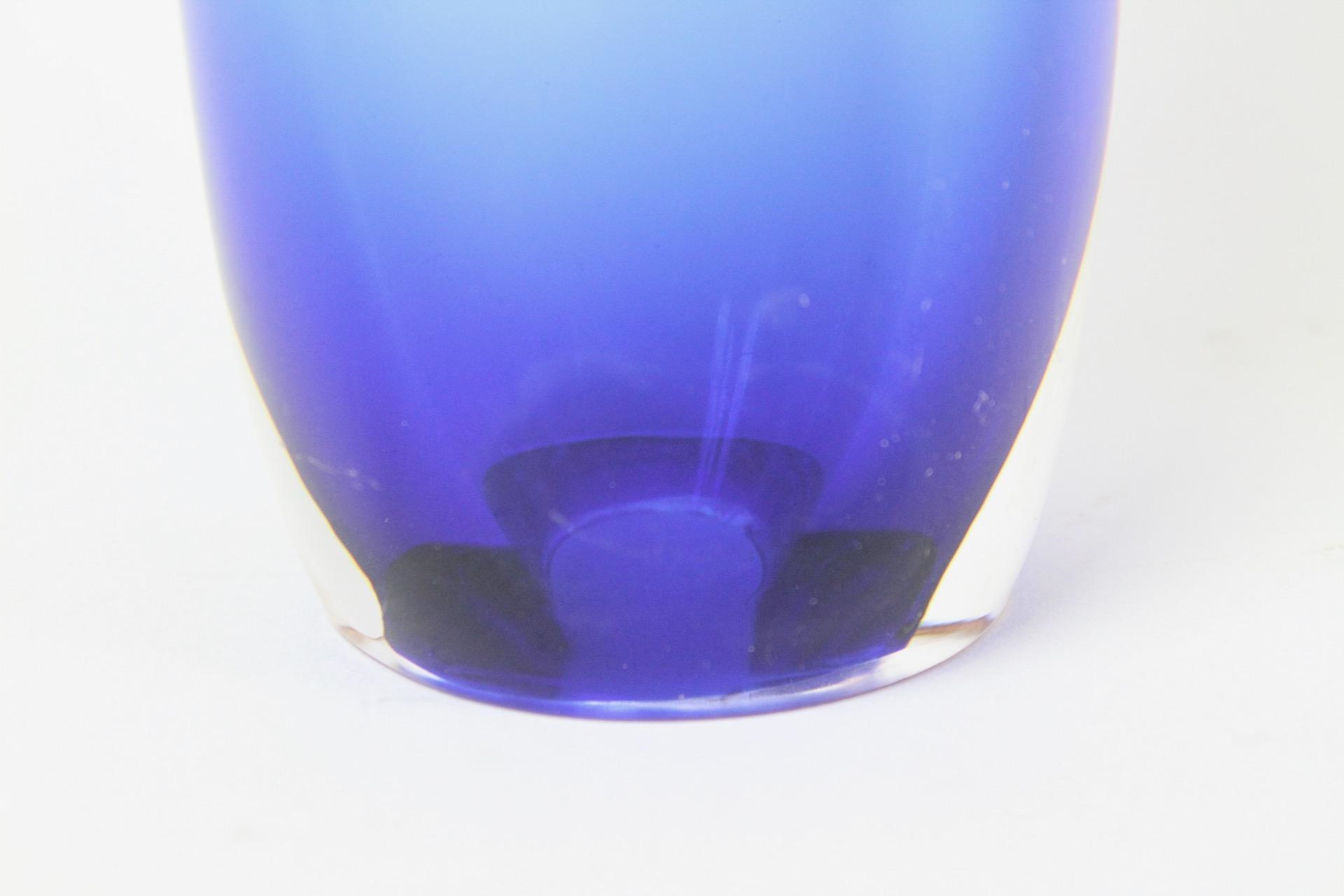 Adam Jablonski | Signed Adam Jablonski Blue & Yellow Glass Art ...