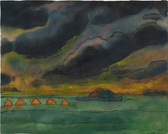 Emil Nolde | Marschlandschaft (1949) | MutualArt