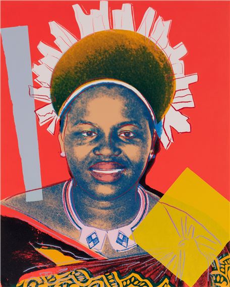 Andy Warhol | Queen Ntombi Twala of Swaziland (from: Reigning Queens ...