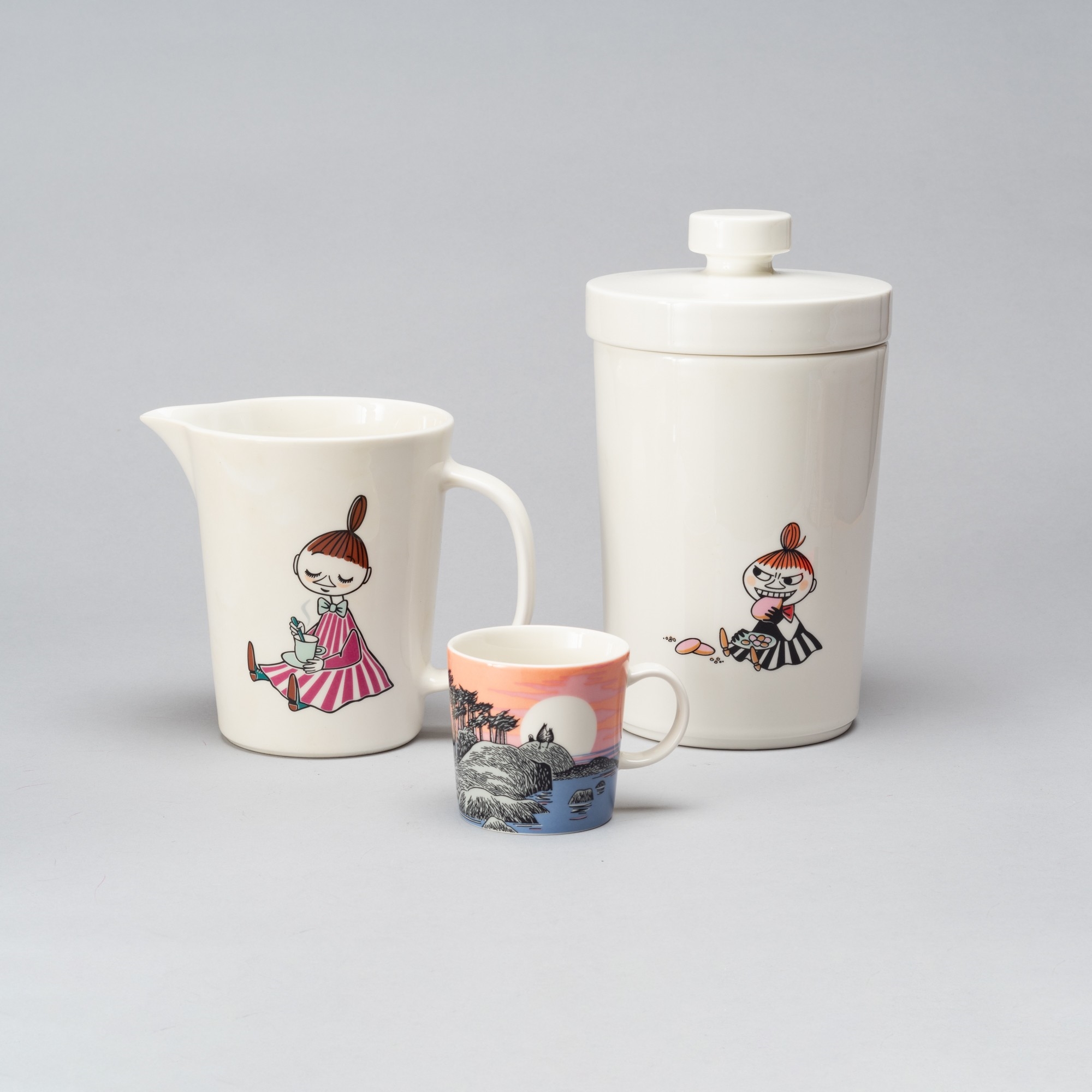 Arabia | Moomin cookie jar, pitcher and moomin mug (Moomin’s Day 2018 ...