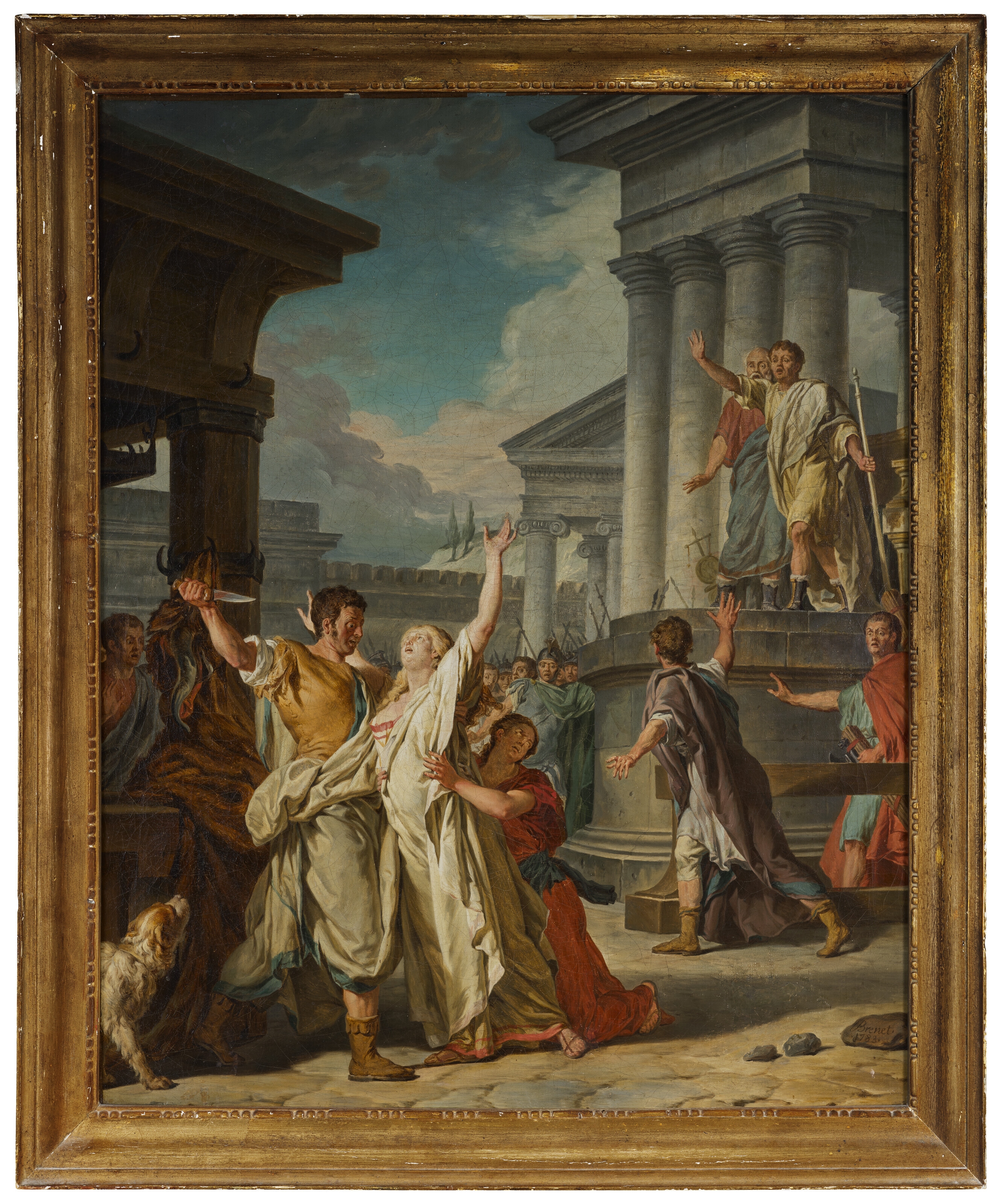 Nicolas-Guy Brenet | Virginius prêt à poignarder sa fille Virginie ...
