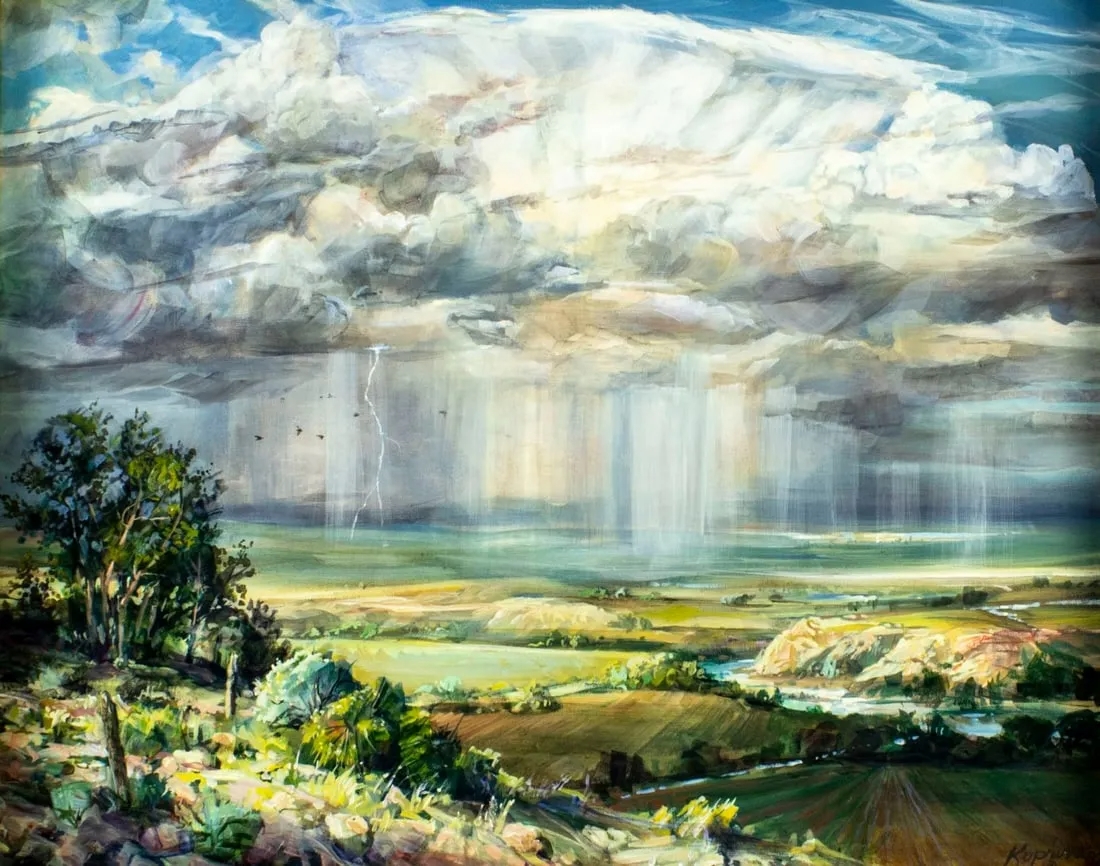 Mike Kopriva | Lightning Storm Landscape (1982) | MutualArt