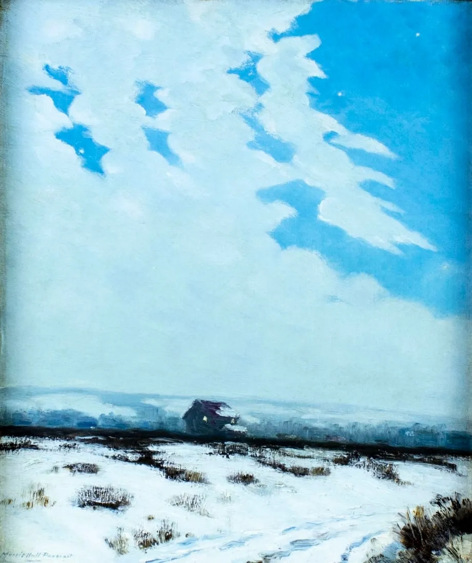 Morris Hall Pancoast | Winter Country Landscape | MutualArt