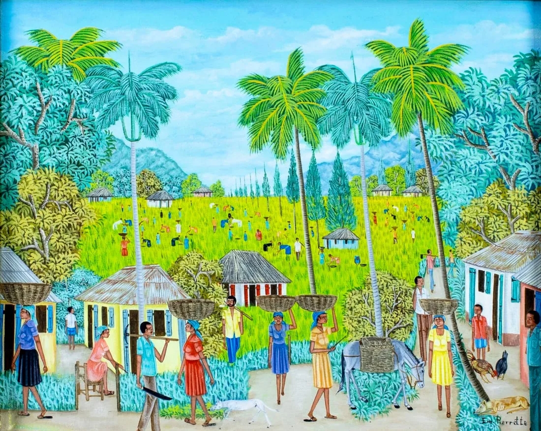 Emmanuel Pierrette | Haitian Village Scene | MutualArt