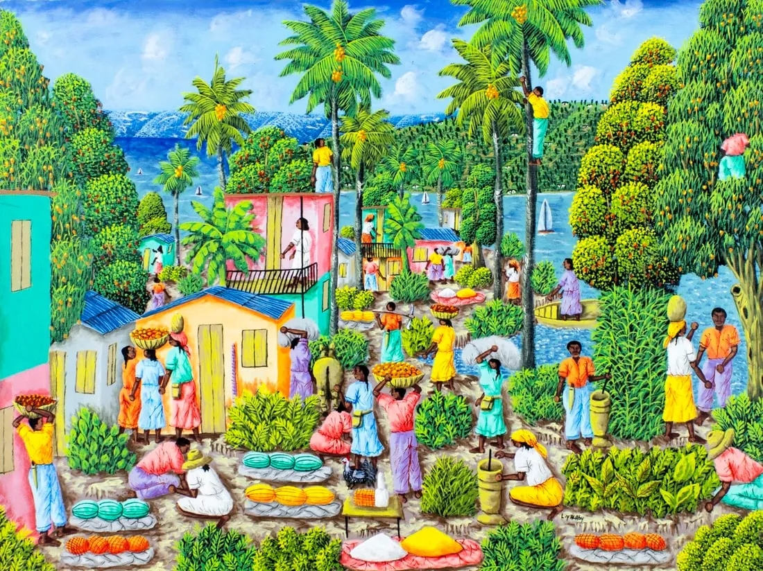 L. Y. Alaby | Haitian Village Scene | MutualArt
