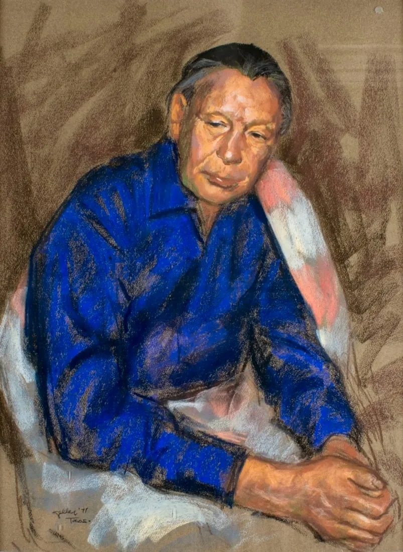 Harold Geller | Portrait of Indian Man (1971) | MutualArt