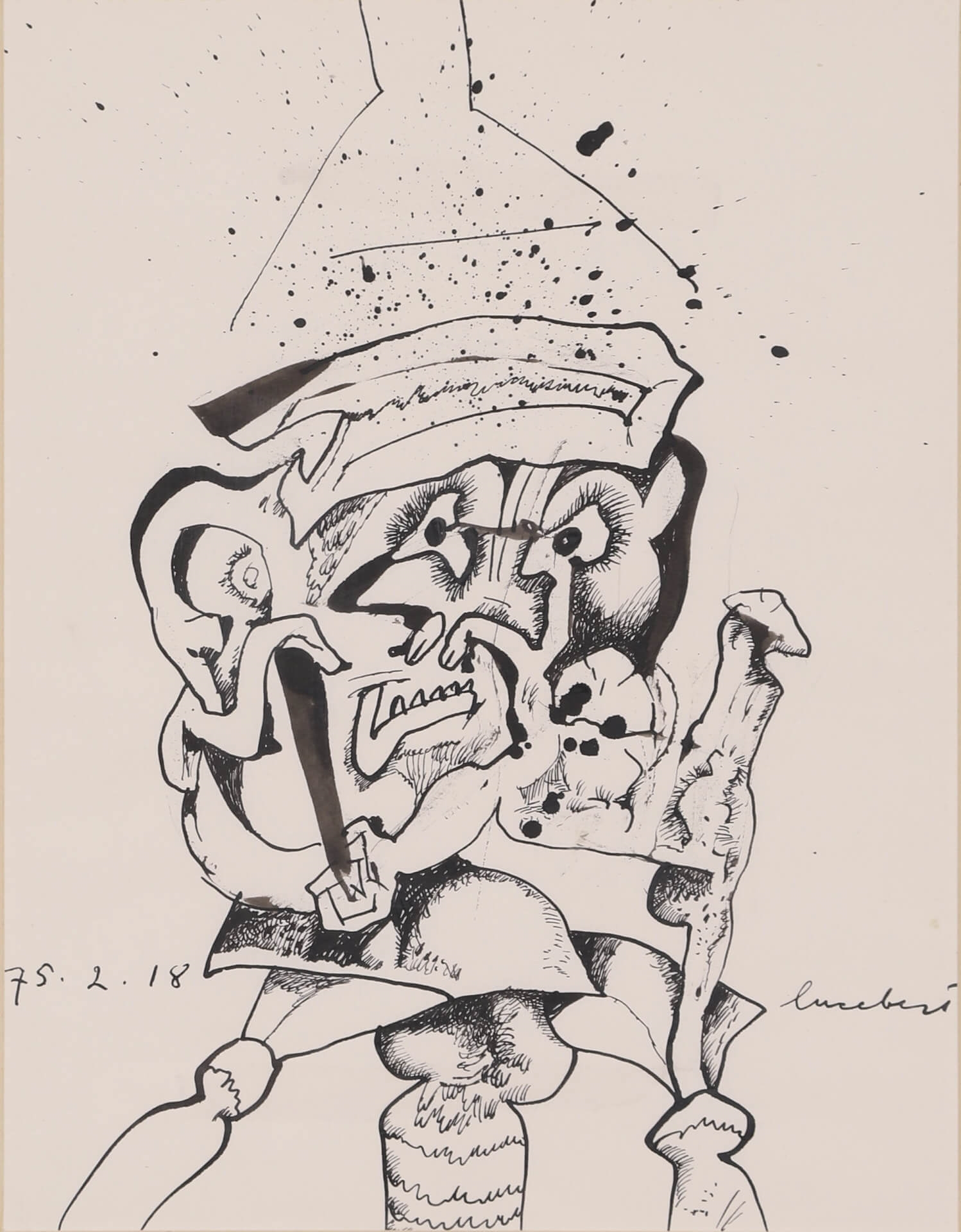 Lucebert | Three figures (1982) | MutualArt