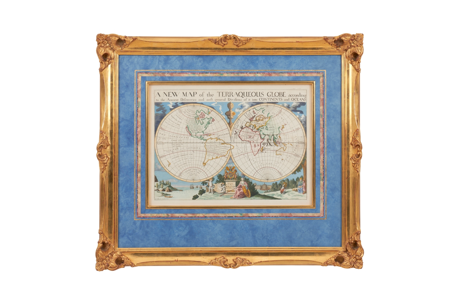 Edward Wells | 'A New Map of the Terraqueous Globe ...' | MutualArt