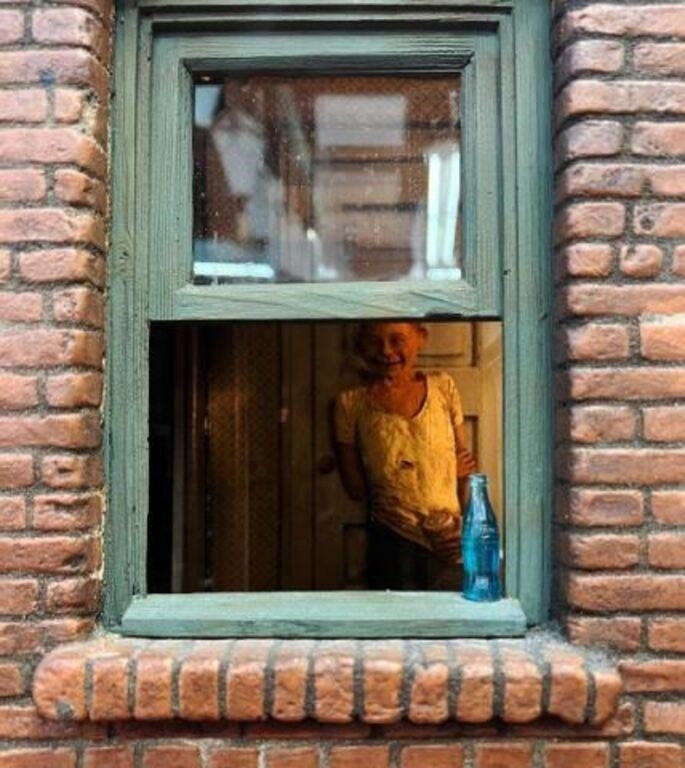 Michael Garman | Michael Garman Light Up Hotel Diorama. (1976) | MutualArt