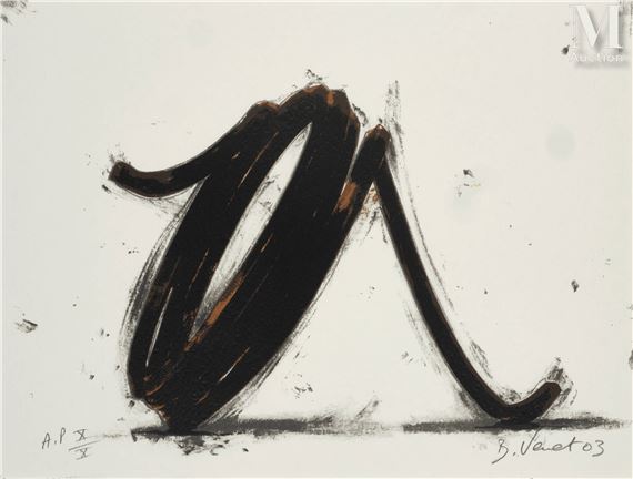 Bernar Venet | Indeterminate Line (2003) | MutualArt