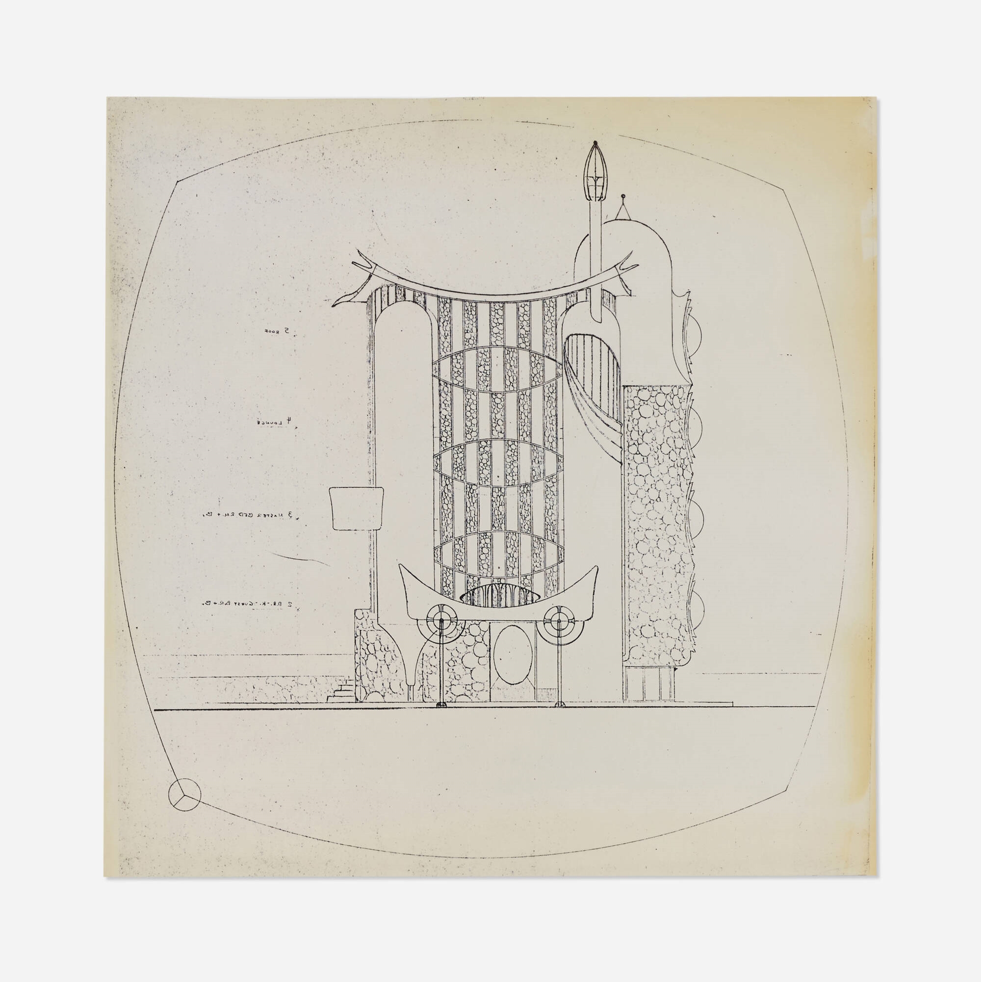 Bruce Alonzo Goff | Collection of eight renderings | MutualArt