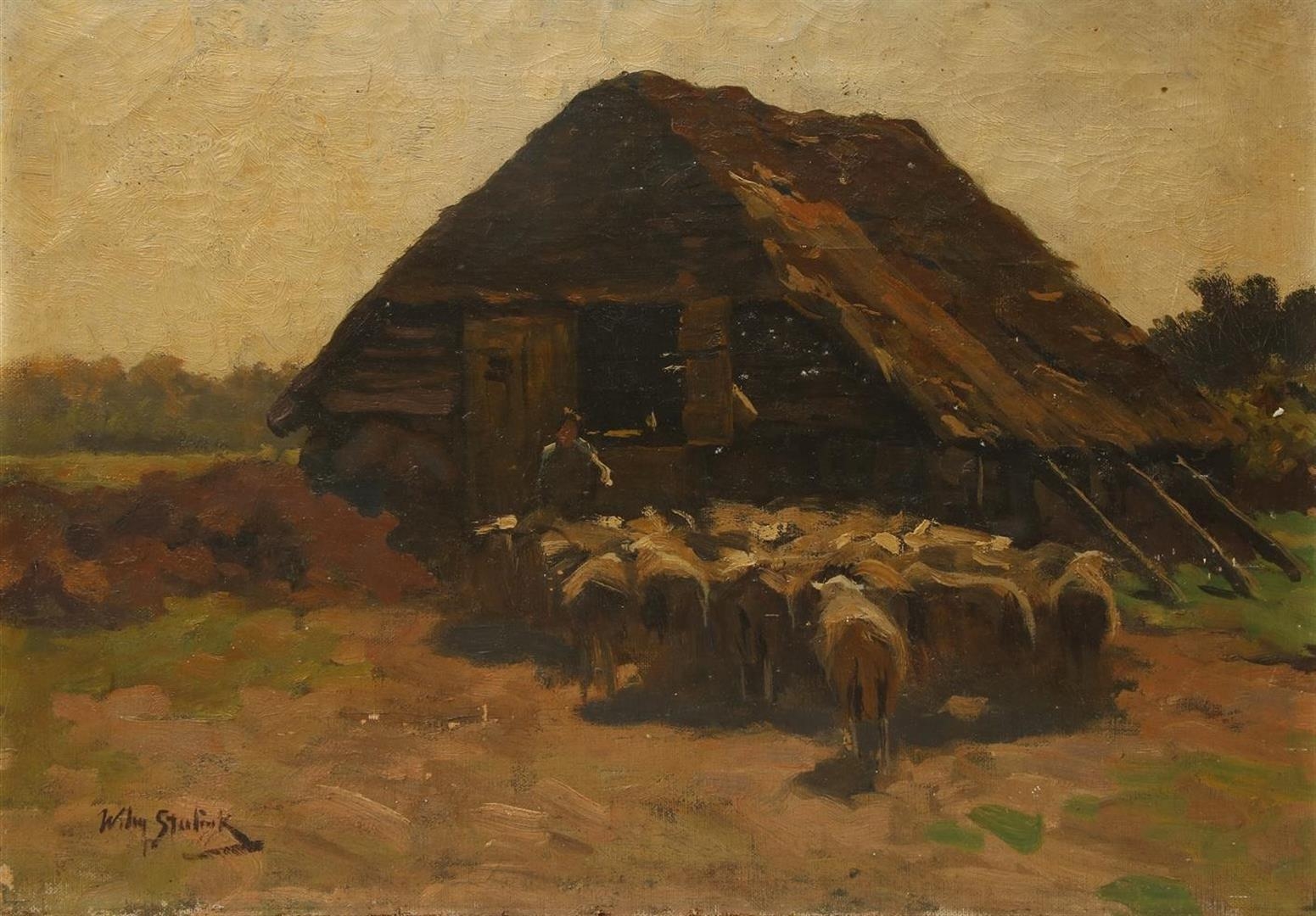 Willem Steelink Jr. | Sheep herder for sheepfold | MutualArt