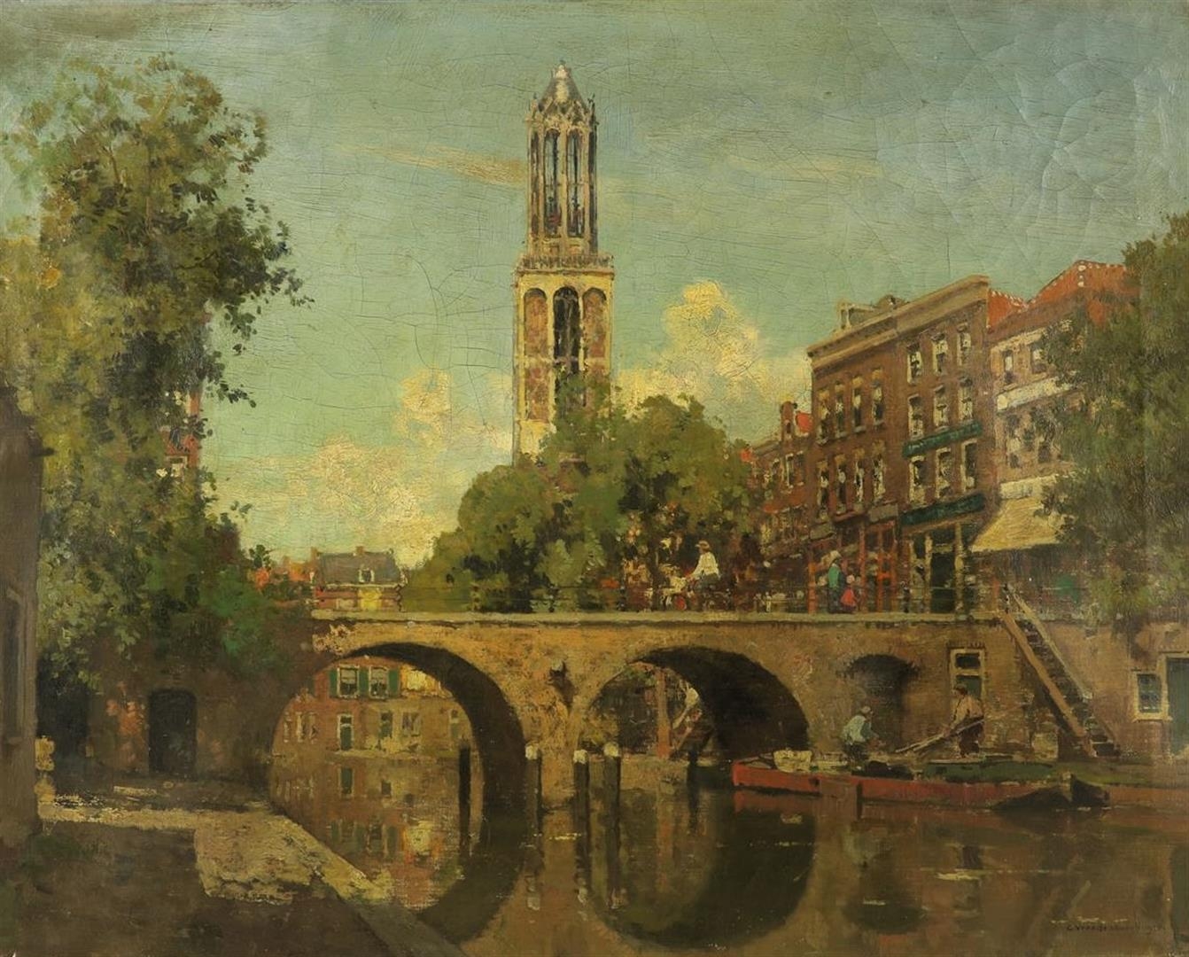 Cornelis Vreedenburgh | Bridge in Utrecht (1926) | MutualArt
