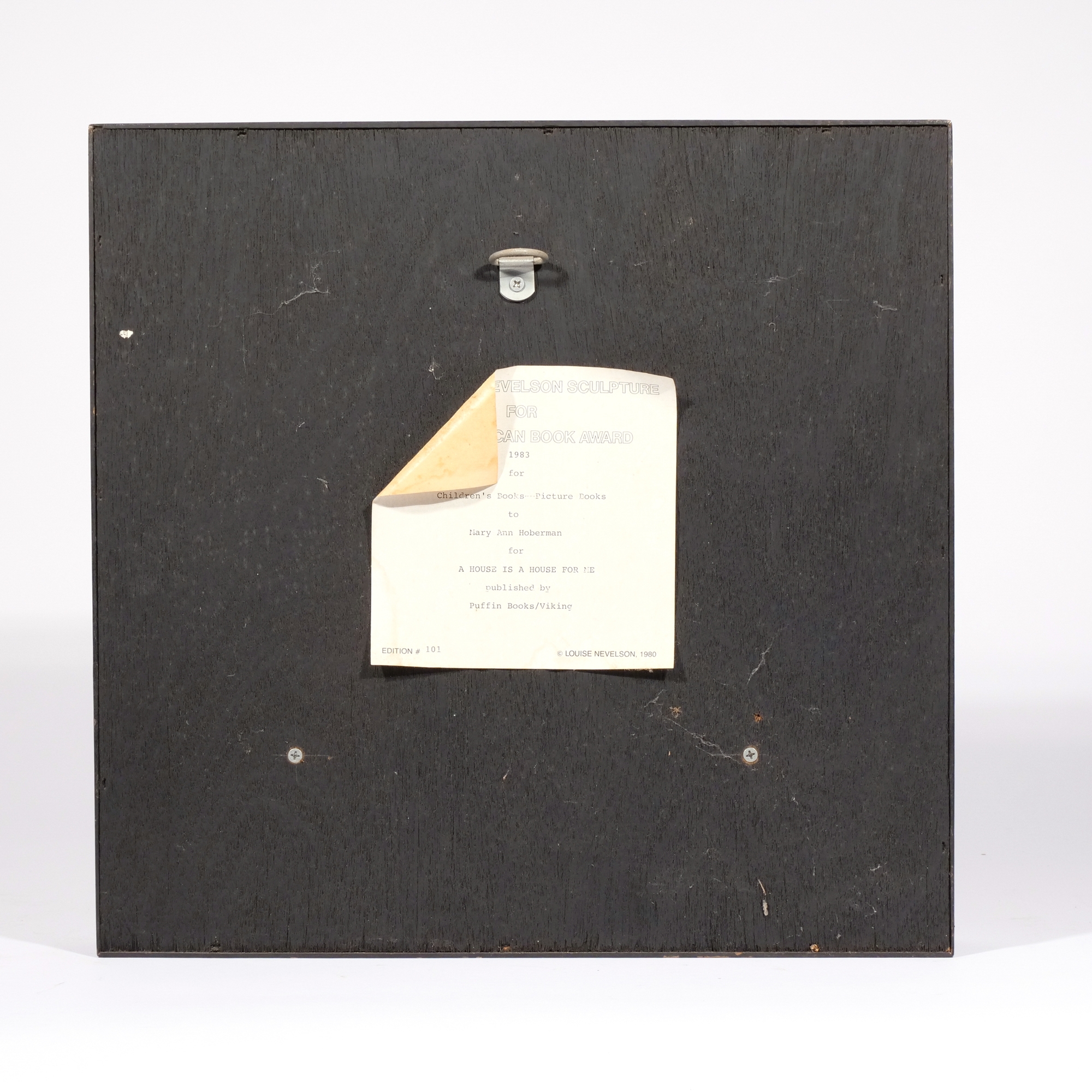Louise Nevelson | Black Cubist Wood Assemblage (1983) | MutualArt
