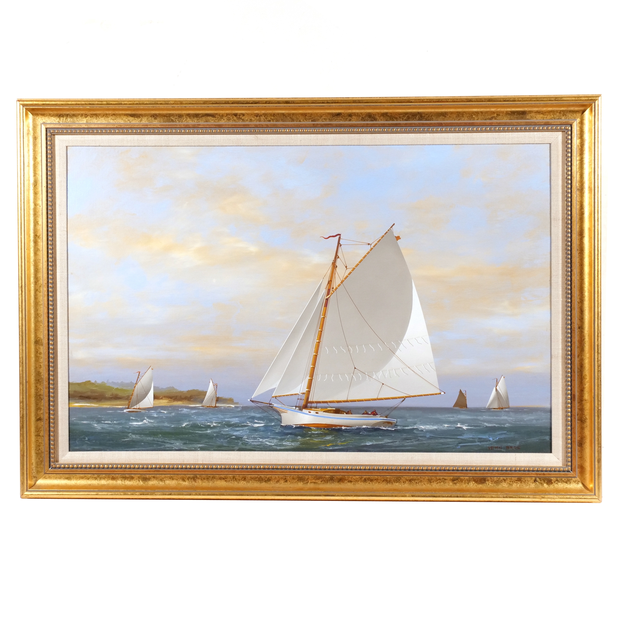 Vern Broe | Sailboats at sea | MutualArt