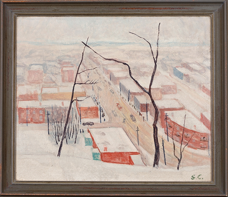 Stanley Cosgrove | Winter, Côte-des-Neiges, hiver jour gris | MutualArt