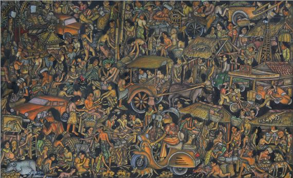 Wayan Bendi | Tourists in the 1980s | MutualArt