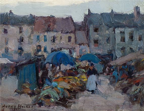 Harry Britton | Scene in a French Village | MutualArt
