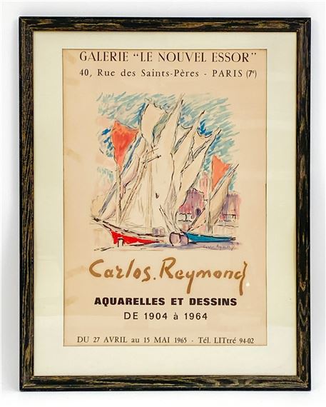Raymond CARLOS | VINTAGE EXHIBITION POSTER CARLOS RAYMOND 1964 (1964 ...