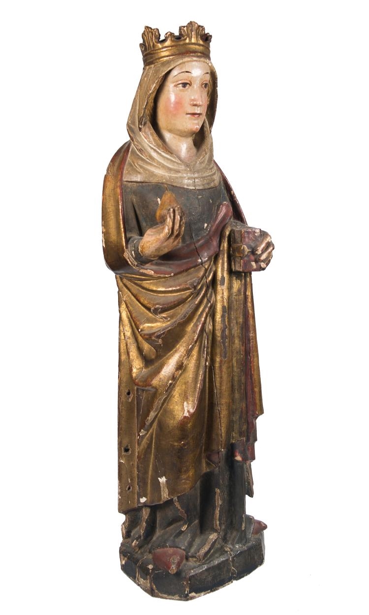 Spanish School, 14th Century | Virgin (Circa 1300) | MutualArt